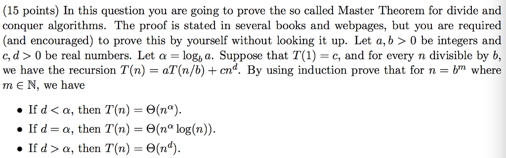 Solved (15 points) In this question you are going to prove | Chegg.com