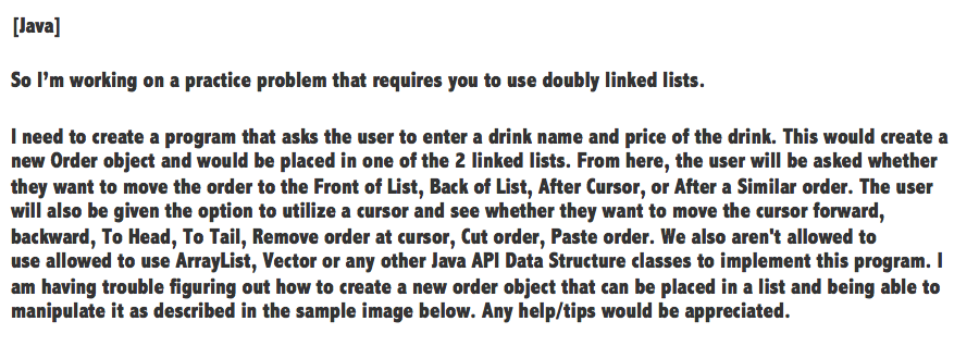 Solved [lava] So l'm working on a practice problem that | Chegg.com