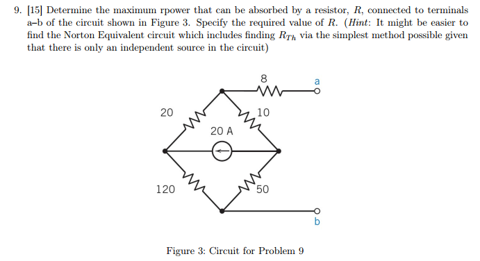Solved Determine the maximum rpower that can be absorbed by | Chegg.com