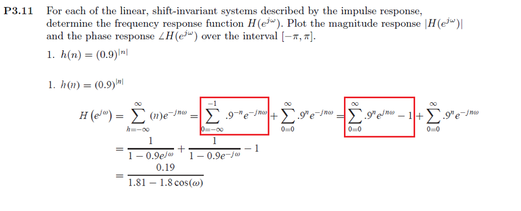 Solved P311 For Each Of The Linear Shift Invariant Systems