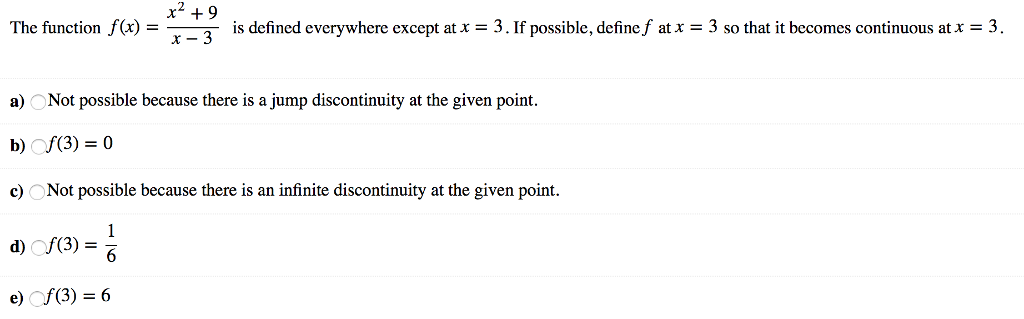 Solved The function f(x) = x^2 + 9/x - 3 is defined | Chegg.com