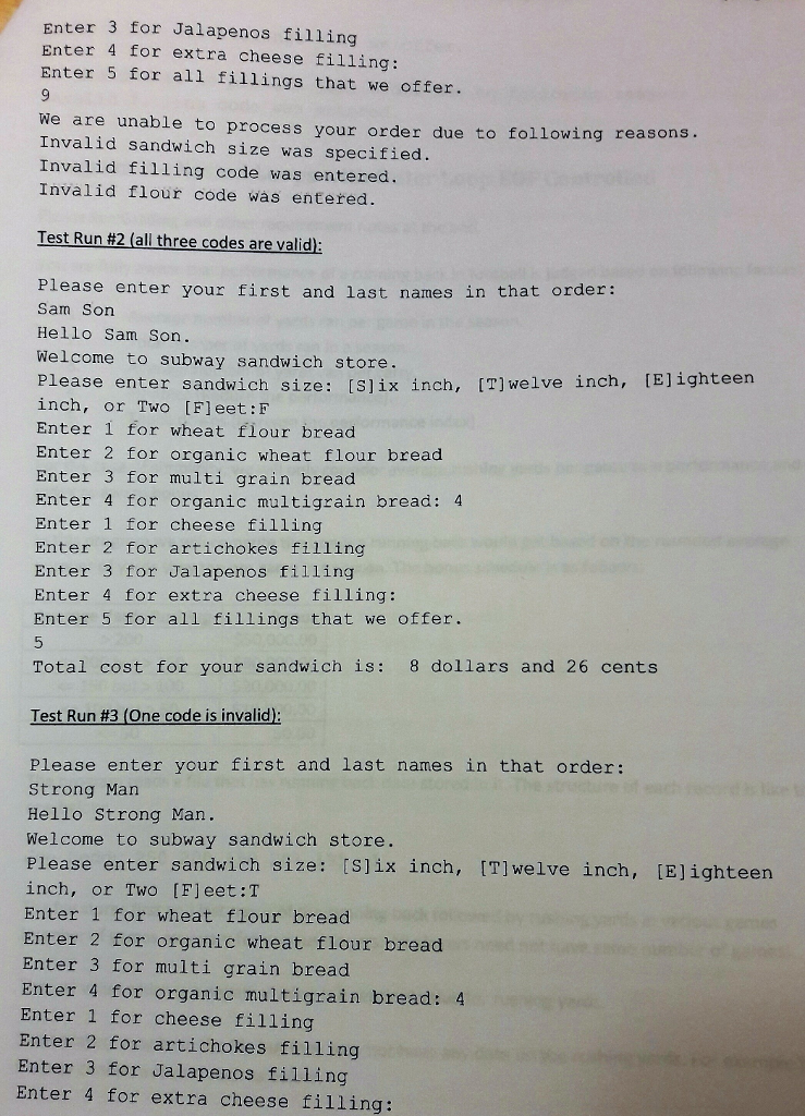 Solved For the final programming project for CSCI 1, design, | Chegg.com