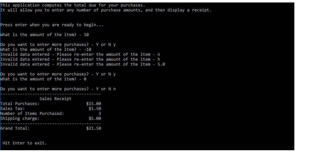 Solved Your task is to create a console application that | Chegg.com