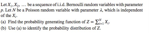 Solved LetX,,X2, be a sequence ofi.i.d. Bernoulli random | Chegg.com