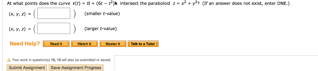 Solved At what points does the curve r(t) = ti + (6t - t^2)k | Chegg.com