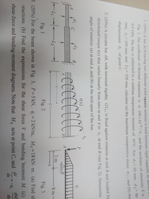 Solved l. (20%) A banca having two different solid square | Chegg.com