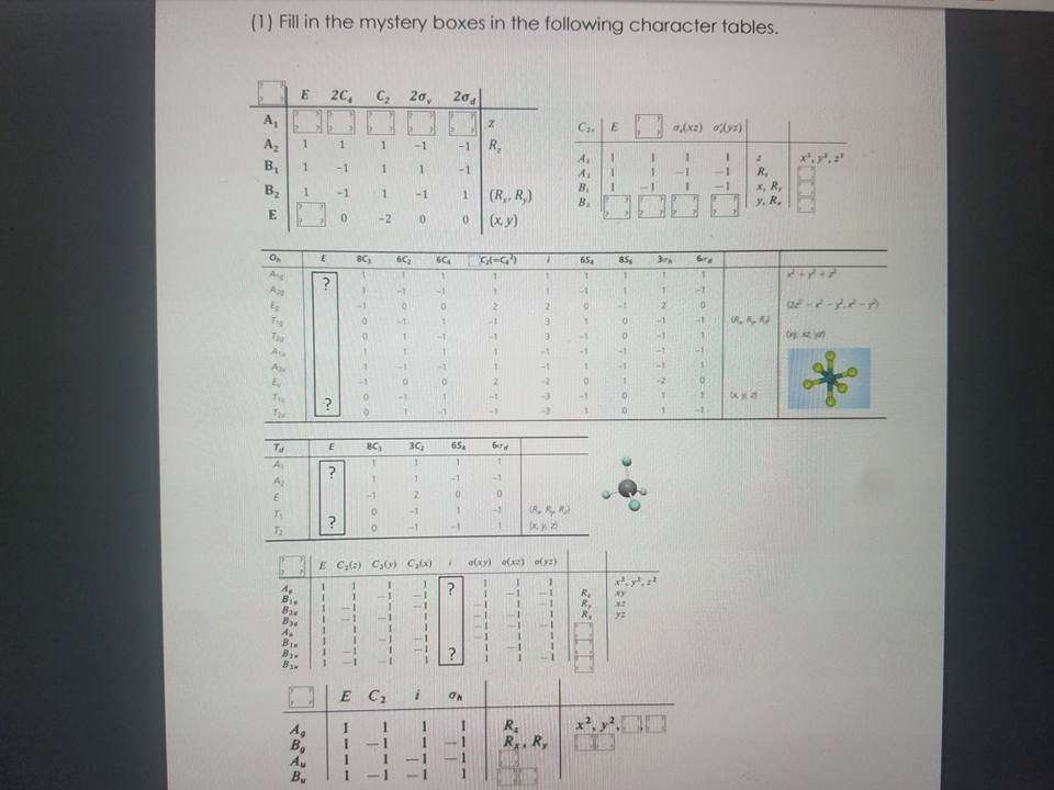 (2) For each arrangement of atoms below, find the | Chegg.com