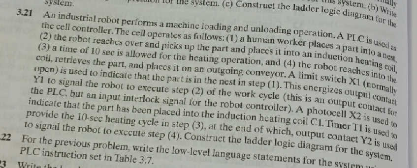 Solved An industrial robot performs a machine loading and | Chegg.com