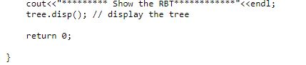 Solved #include using namespace std; // RBT node struct; a | Chegg.com
