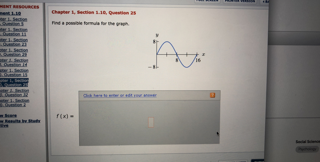 Solved PRINTER VERSION «BA Chapter 1, Section 1.10, Question | Chegg.com