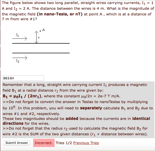 Solved The figure below shows two long parallel, straight | Chegg.com