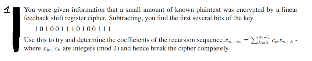 Advanced Math: Cryptography Please be detailed as | Chegg.com