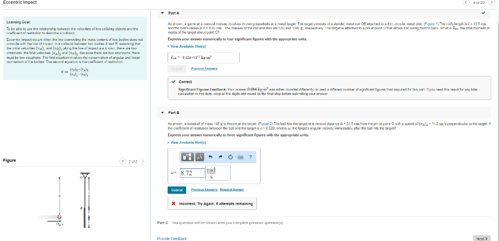 Solved Eccentric Impact PartA Learning Goal: To be abie to | Chegg.com Solved Eccentric Impact PartA Learning Goal: To be abie to | Chegg.com