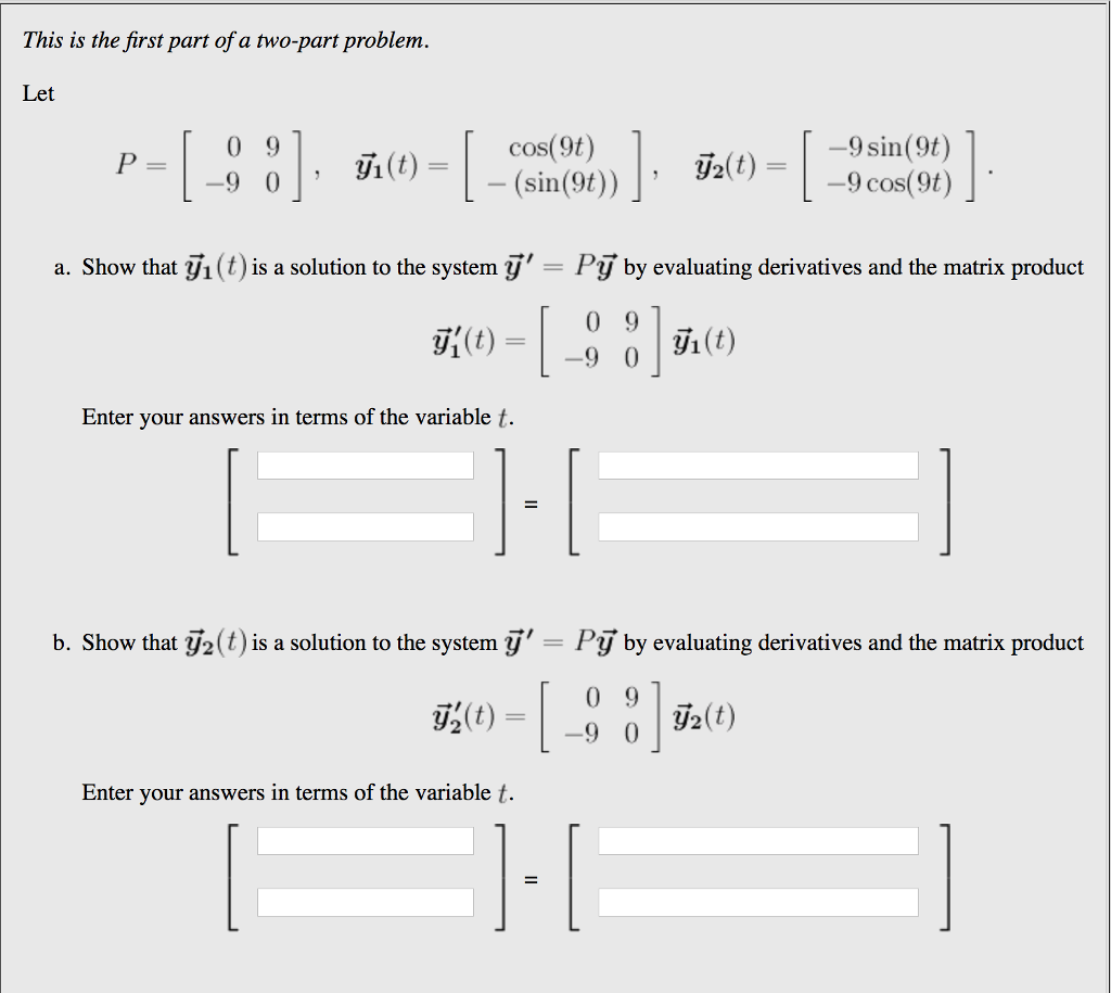 Solved This is the first part of a two-part problem. Let P | Chegg.com