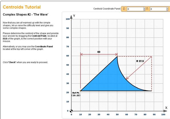 Solved Centroids Tutorial Complex Shapes #2 - 'The Wave' | Chegg.com