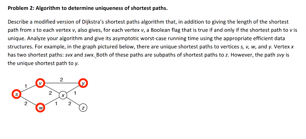 Solved Describe a modified version of Dijkstra’s shortest | Chegg.com