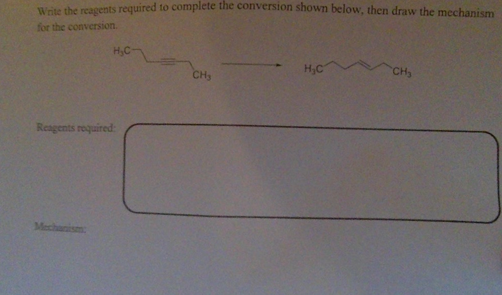 Solved Write the reagents required to complete the | Chegg.com