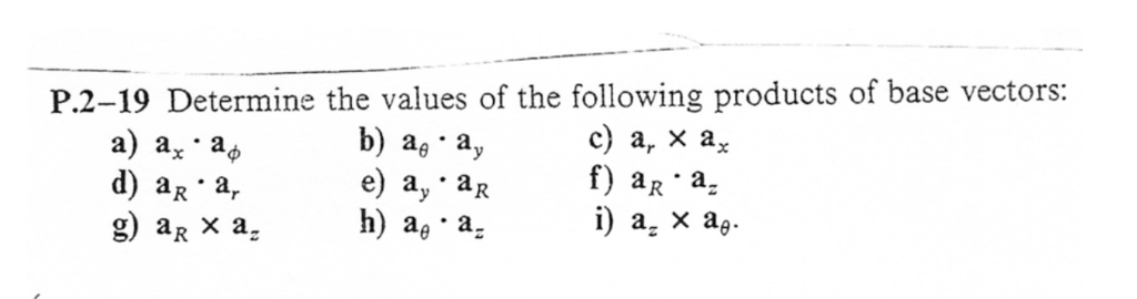 Solved P.2-19 Determine the values of the following products | Chegg.com