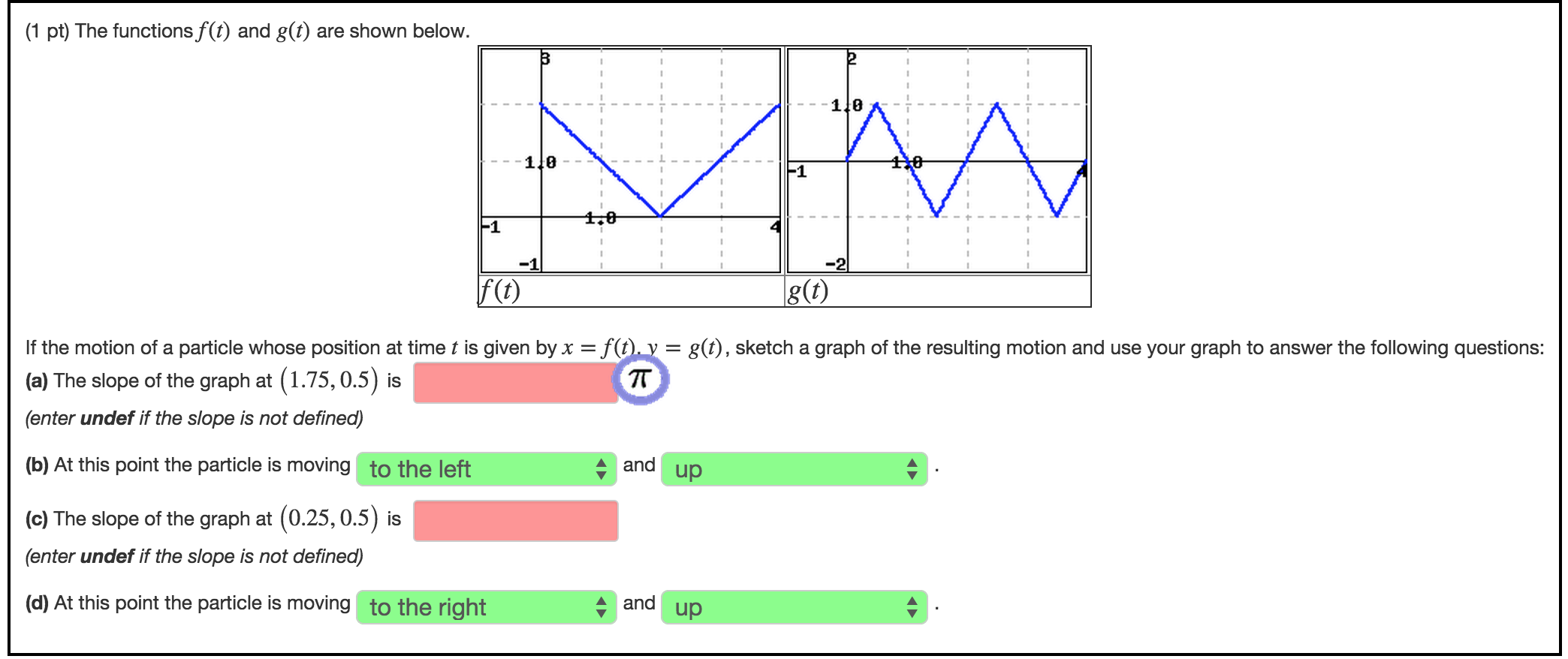 The functions f(t) and g(t) are shown below. If the | Chegg.com