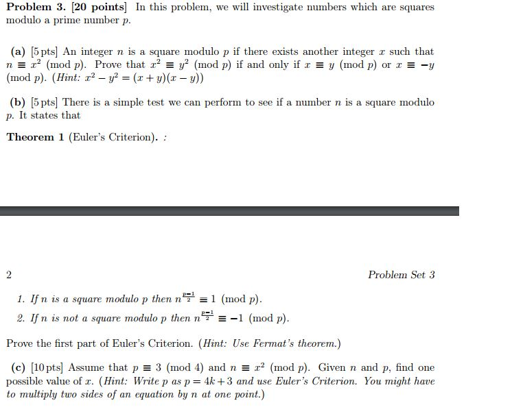 In this problem, we will investigate numbers which | Chegg.com