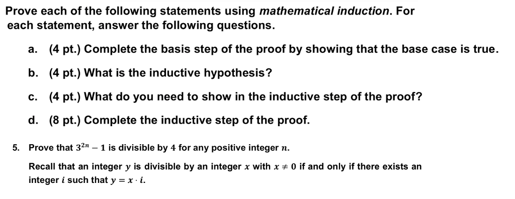 Solved Prove each of the following statements using | Chegg.com