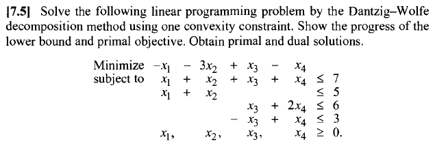 Solved 17.5 Solve the following linear programming problem | Chegg.com