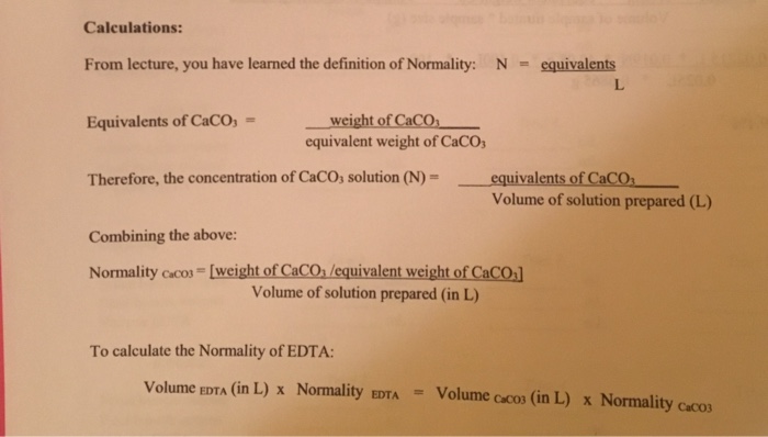 Solved a 0.4505g sample of CaCO3 was dissolved in HCl and | Chegg.com