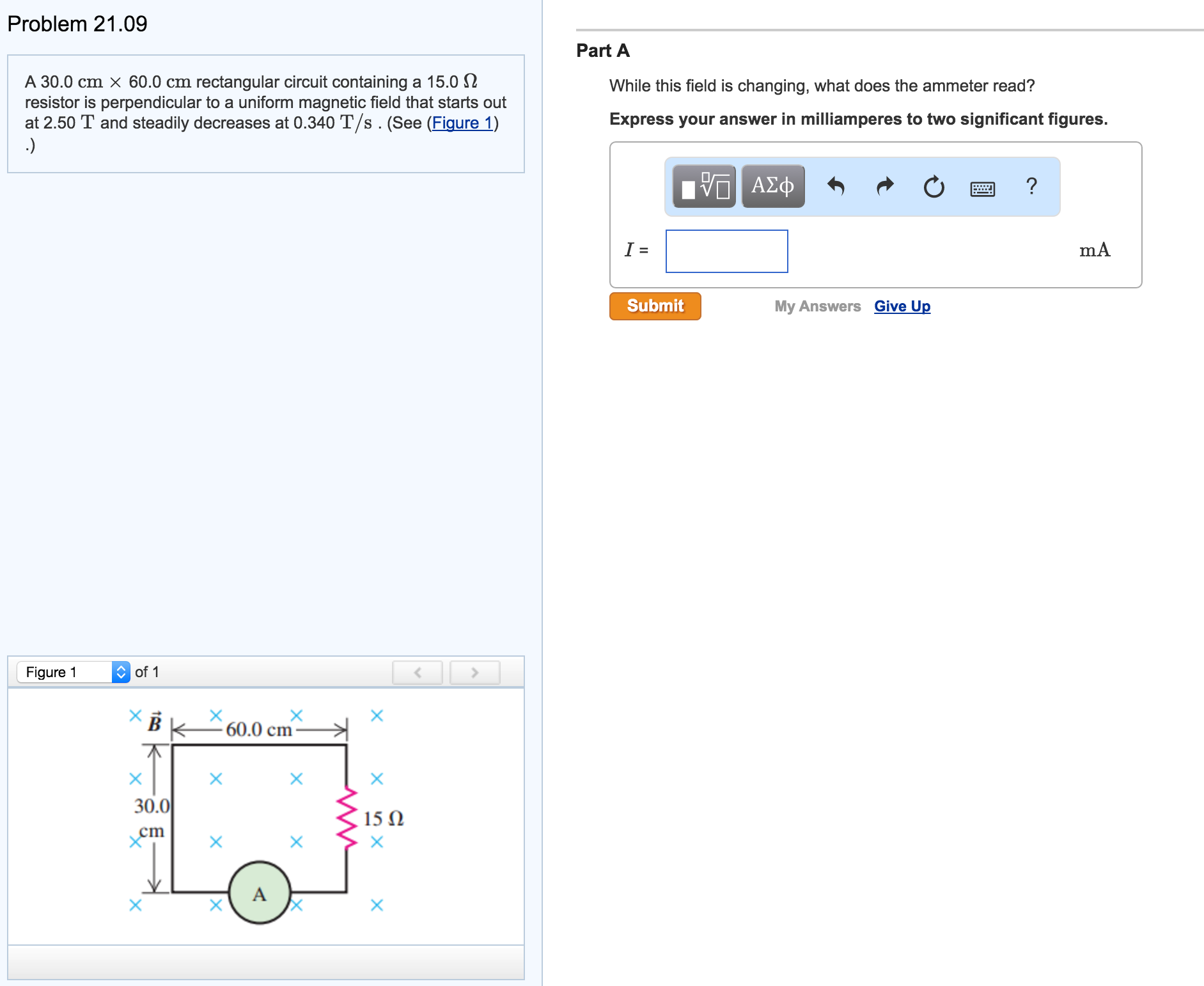 Solved A 30.0 cm × 60.0 cm rectangular circuit containing a | Chegg.com