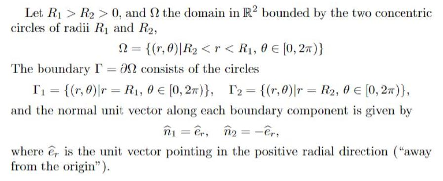Solved Let R1 > R2 > 0, and Ω the domain in R2 bounded by | Chegg.com