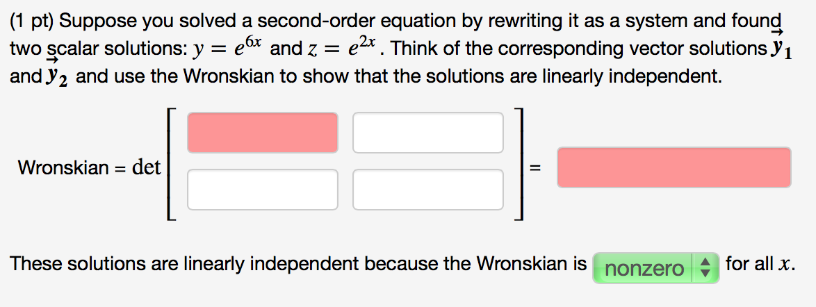 Suppose you solved a second-order equation by | Chegg.com