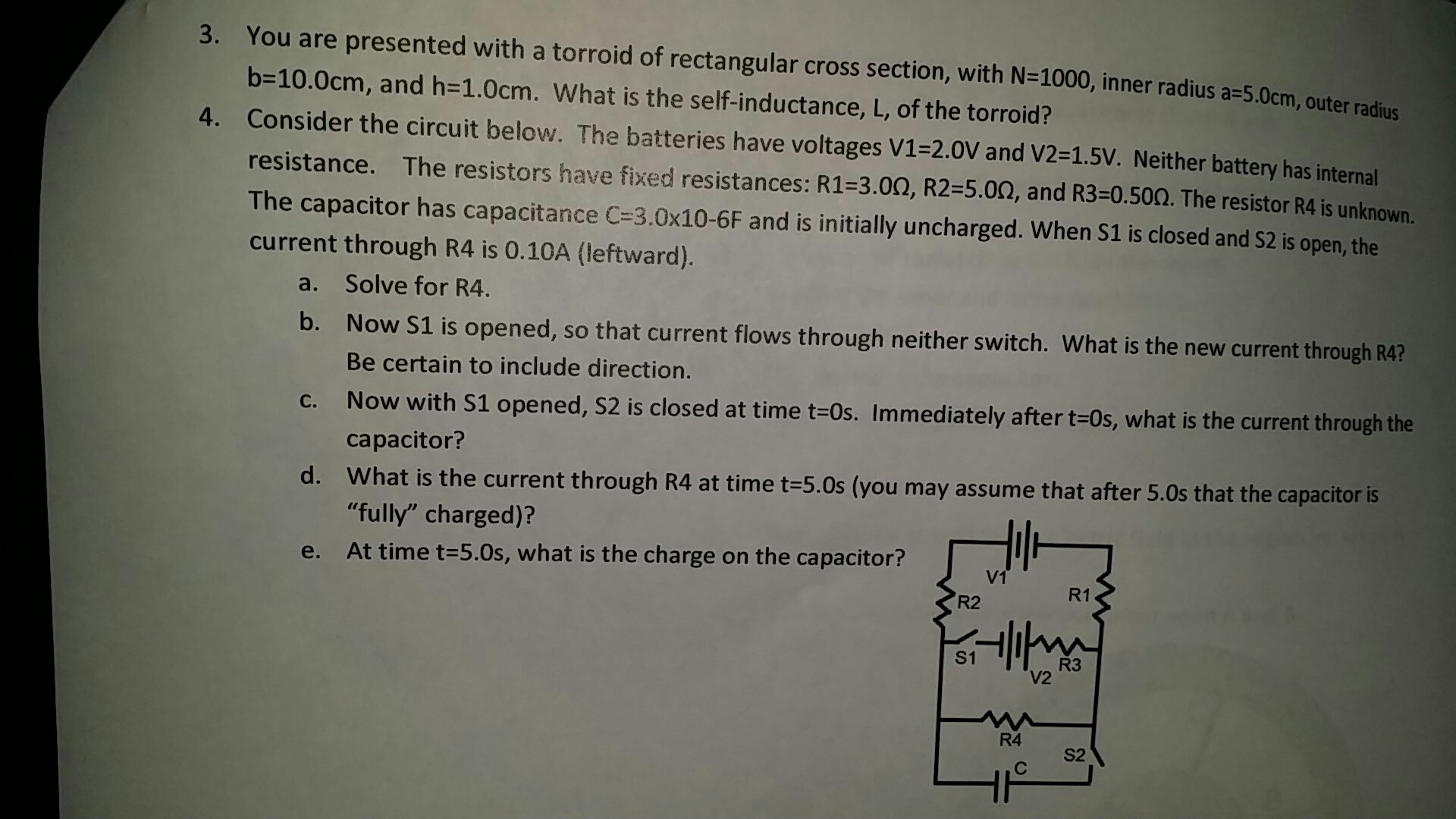 Solved You are presented with a torroid of rectangular cross | Chegg.com