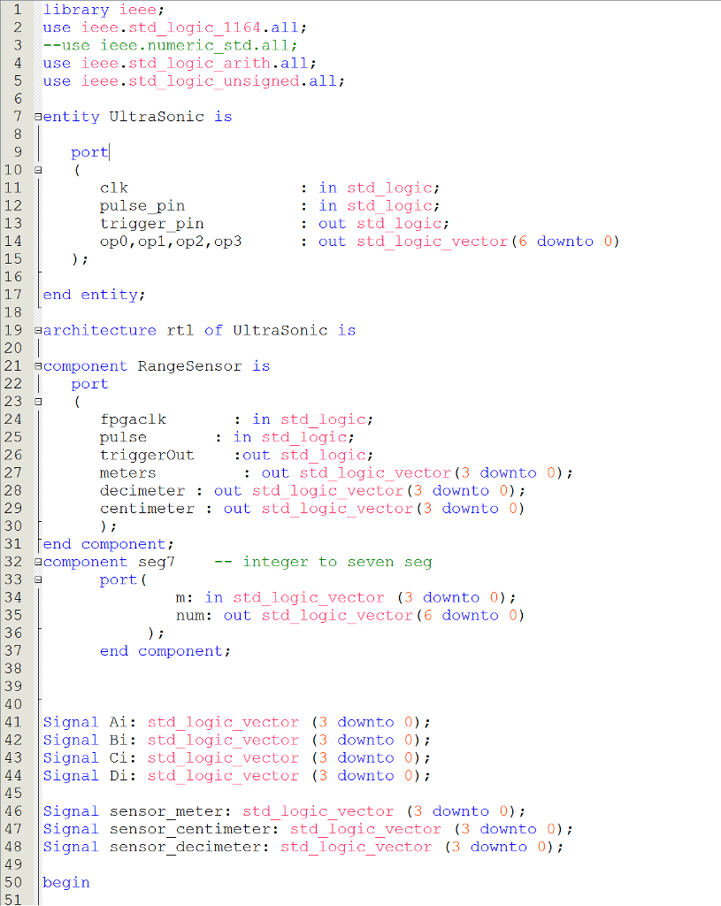 Solved 1 library ieee; 2 use ie ee std logic 1 164. all; use | Chegg.com