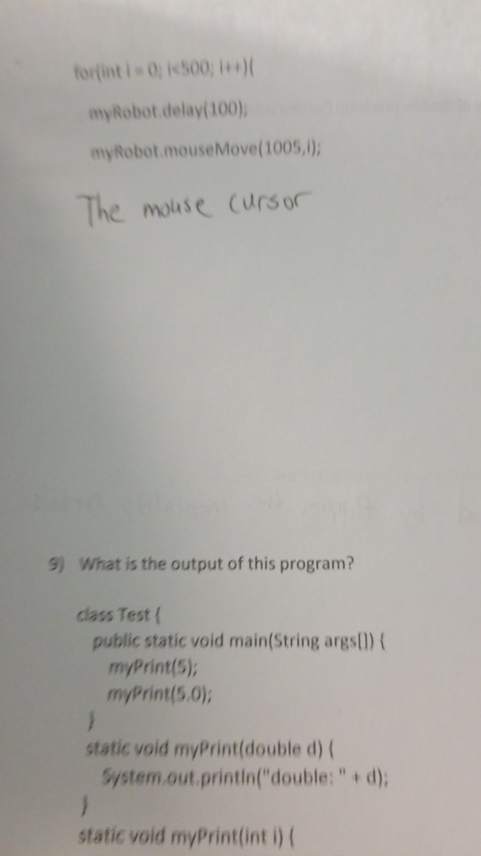 Solved at would happen if you ran the following program on a | Chegg.com