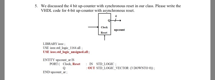 Solved We discussed the 4 bit up-counter with synchronous | Chegg.com