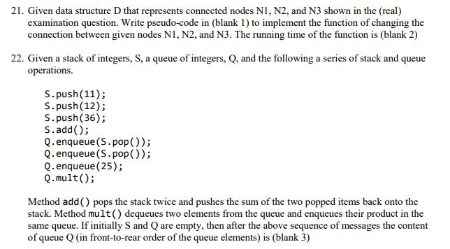 Solved 1. Which of the following traversals yields BADEC? /V | Chegg.com