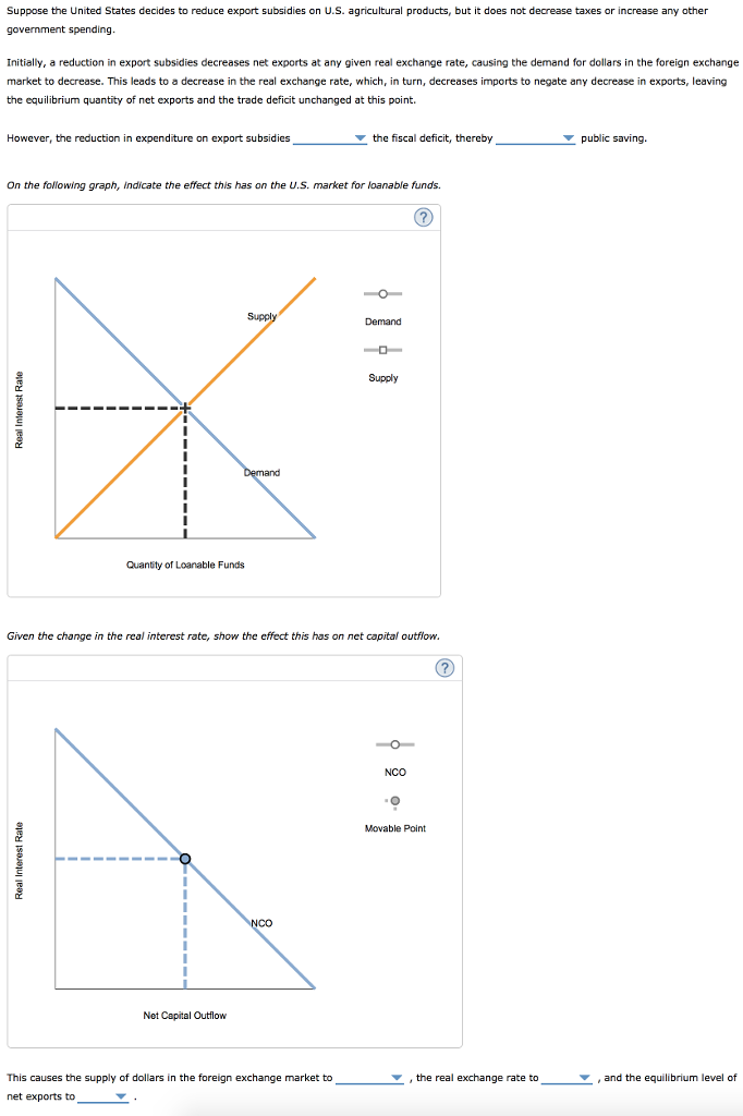 Solved Suppose the United States decides to reduce export | Chegg.com