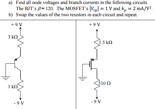 Find all node voltages and branch currents in the | Chegg.com