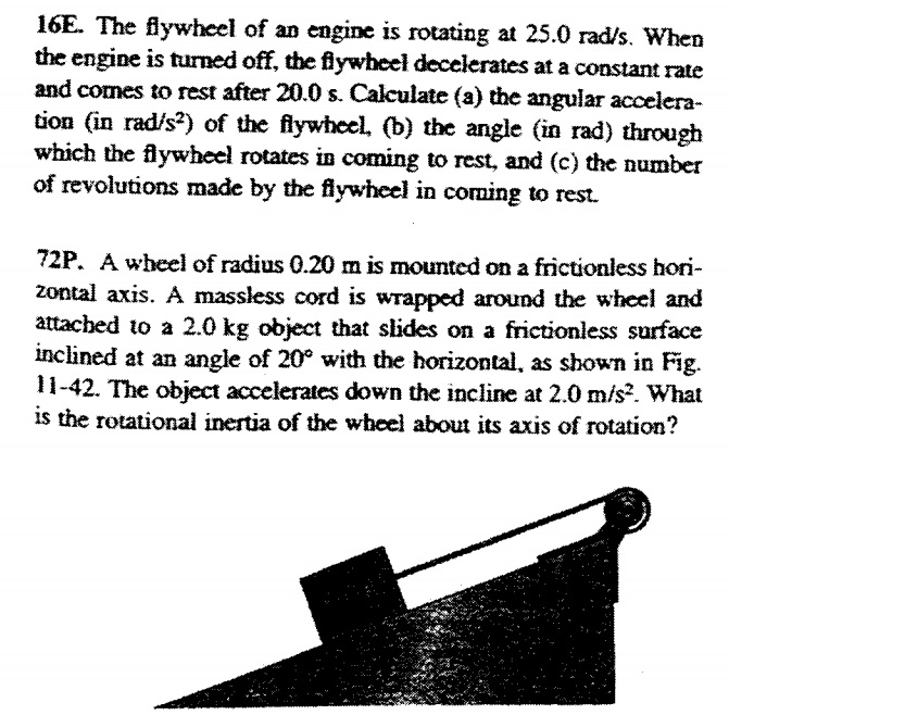The flywheel of an engine is rotating at 25.0 rad/s. | Chegg.com