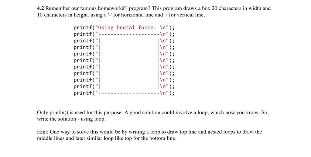 Solved 4 2 Remember Our Famous Homework 1 Program This