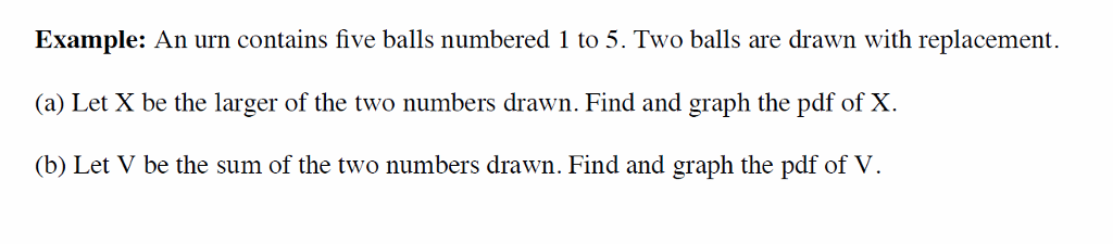 Solved An urn contains five balls numbered 1 to 5. Two balls | Chegg.com