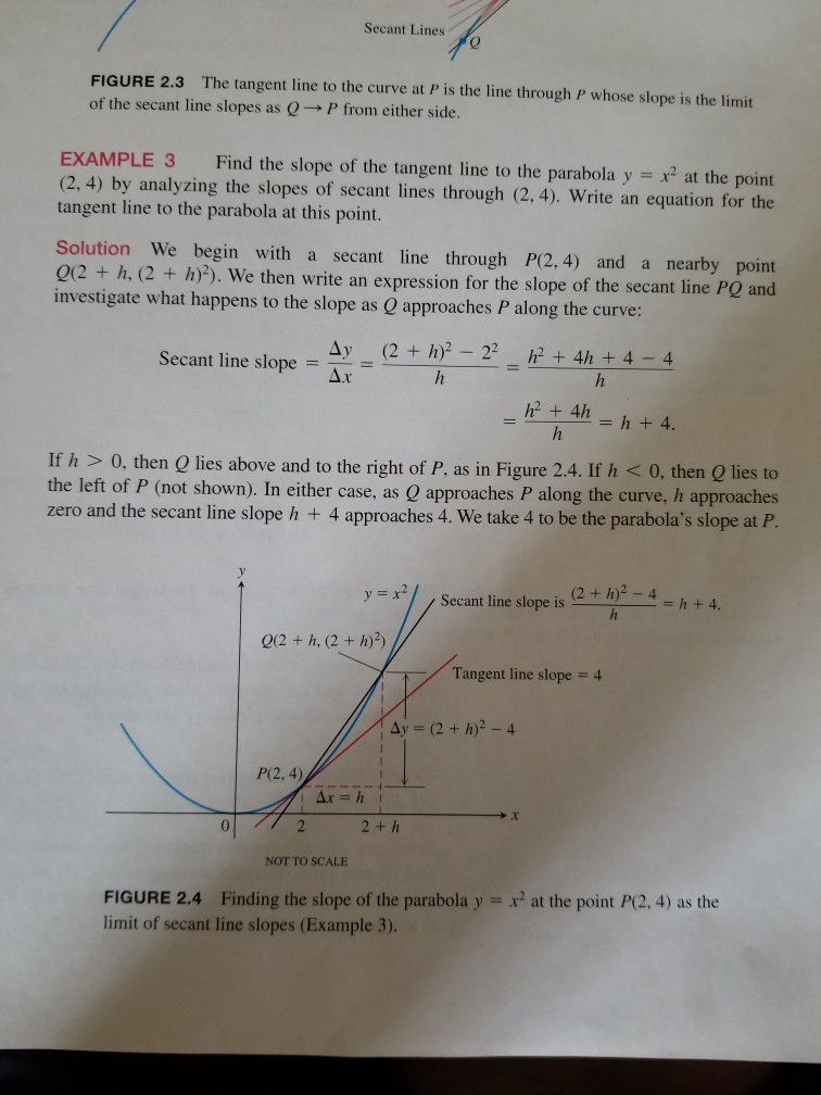 Solved Slope of a Curve at a Point In Exercises 7-18, use | Chegg.com
