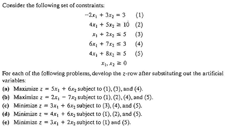 Solved Consider the following set of constraints: 2x_1 + | Chegg.com