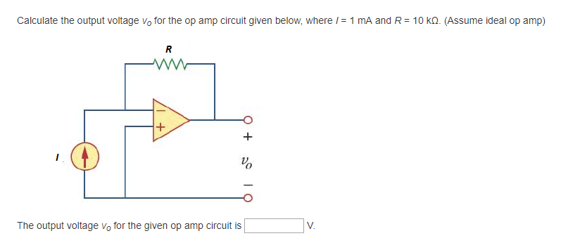 Solved Calculate the output voltage vo for the op amp | Chegg.com