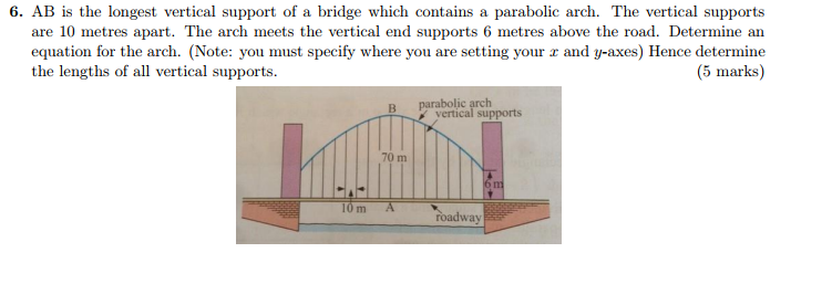 Solved 6. AB is the longest vertical support of a bridge | Chegg.com