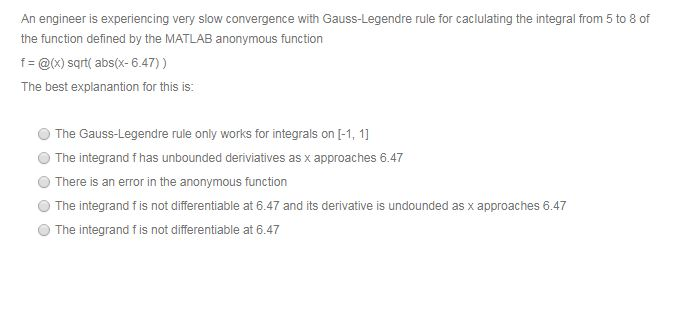 Solved An engineer is experiencing very slow convergence | Chegg.com