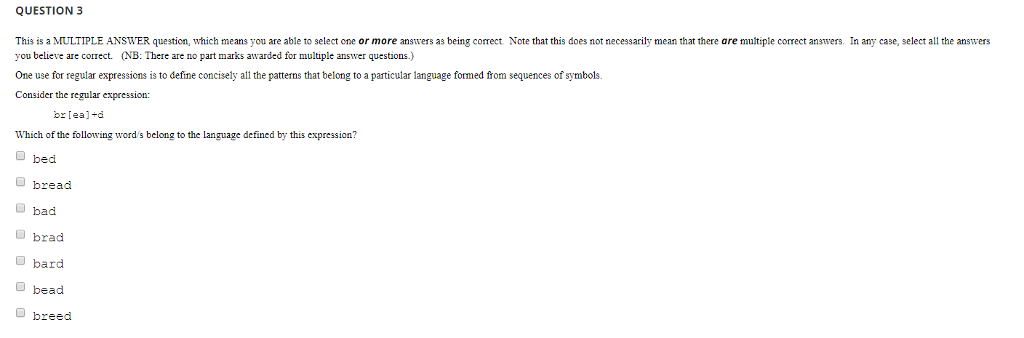 Solved QUESTION 3 This is a MULTIPLE ANSWER question, which | Chegg.com
