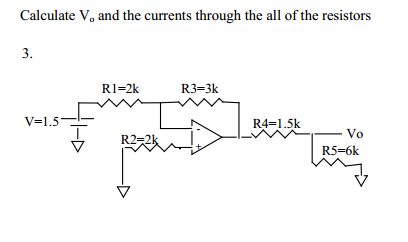 Solved Calculate V0 and the currents through the all of the | Chegg.com