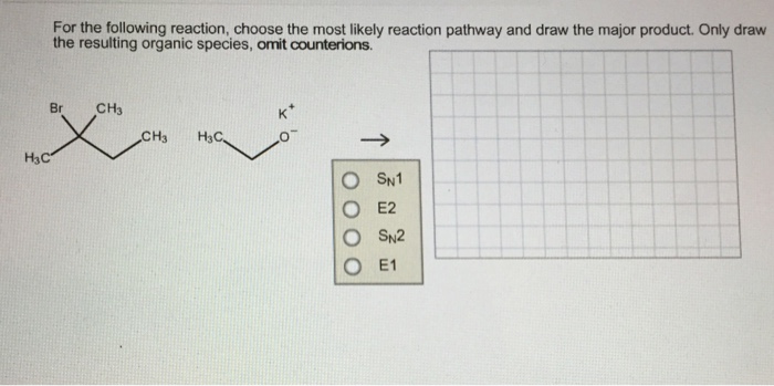 Solved For the following reaction, choose the most likely | Chegg.com