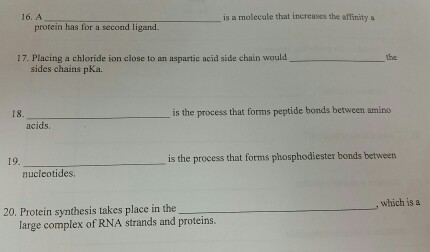 Solved biochemistry fill in the blank help please! | Chegg.com