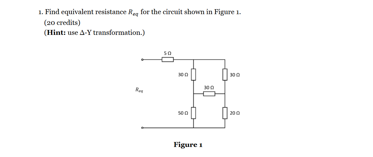 Solved Find equivalent resistance R_eq for the circuit shown | Chegg.com